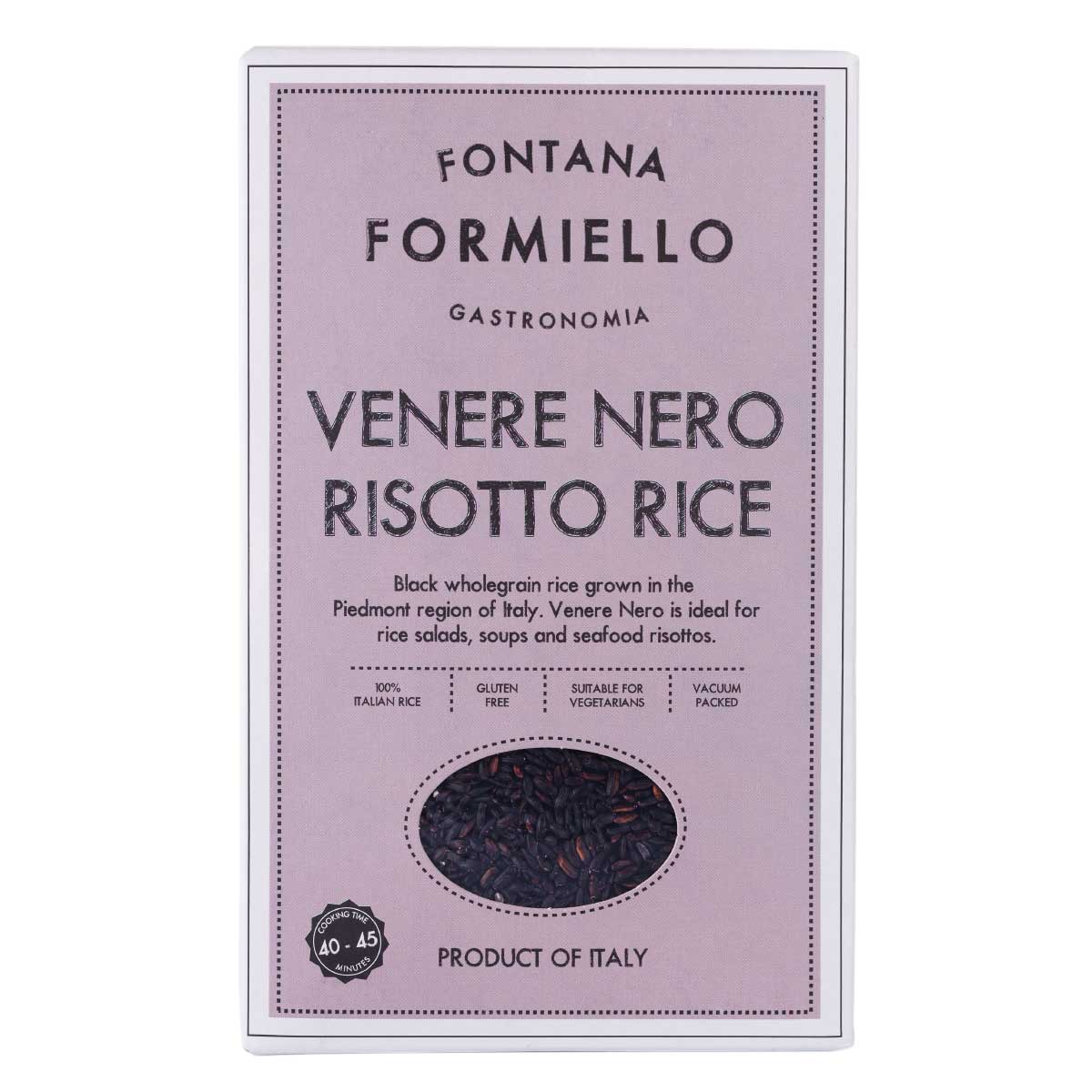 Fontana FORMIELLO Venere Black Risotto Rice (6x2.2lb) - Gourmica